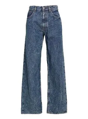 MAISON MARGIELA Cotton Baggy Jeans - Blue
