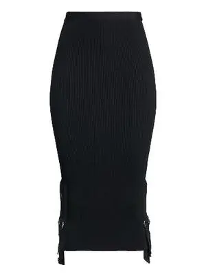 Iceberg Ribbed-knit Pencil Midi Skirt - Black