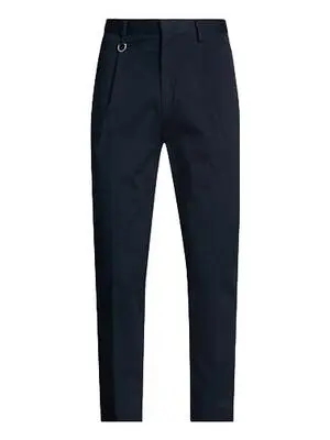 PAOLO PECORA Pantalone Tessuto Pants Midnight Size Cotton, Elastane - Blue