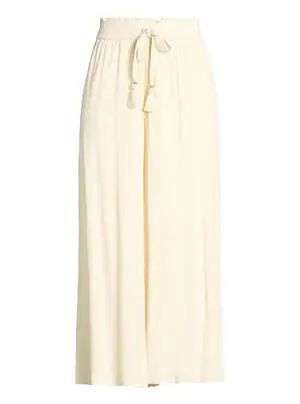 TWINSET Wide-leg Crepe Pants - White
