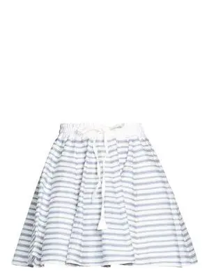 Sandro Mini Striped Circle Skirt - Blue