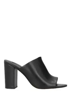 Patrizia Pepe Calfskin Slide Sandals - Black