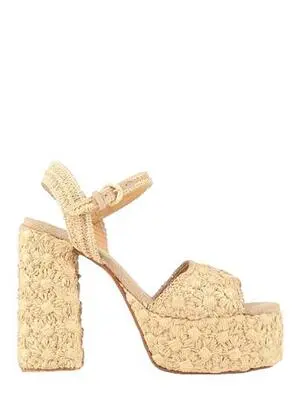 CastaÑer Raffia Sandals - Beige