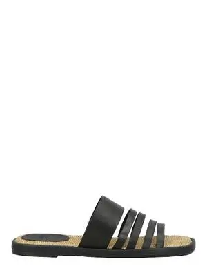 CastaÑer Leather Sandals - Black