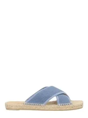 CastaÑer Espadrilles In Leather And Textile Fibers - Blue
