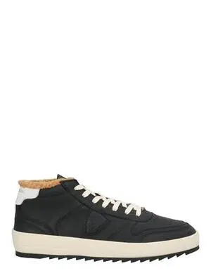 Philippe Model Leather High-top Sneakers - Black