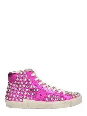 Philippe Model PRSX High-Top Sneakers Fuchsia