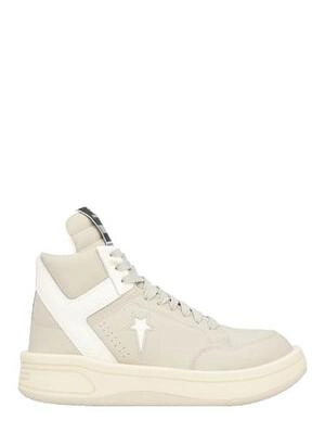 CONVERSE X DRKSHDW CONVERSE X DRKSHDW High-Top Leather Sneakers Light Grey