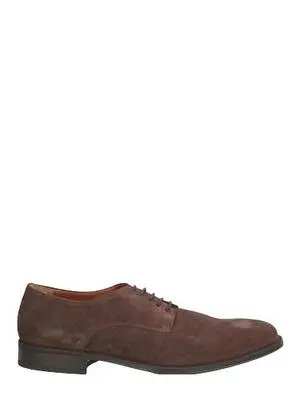 DOUCAL'S Leather Lace-up Derby Shoes - Brown
