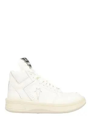 CONVERSE X DRKSHDW Cream Leather High-top Sneakers - White