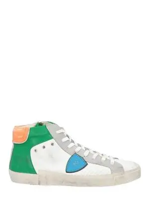 Philippe Model Prsx Leather High-top Sneakers - White