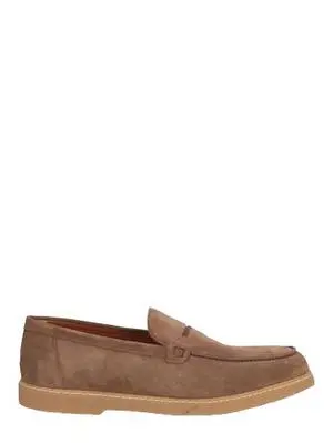 DOUCAL'S Leather Loafers - Beige