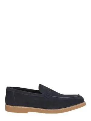 DOUCAL'S Leather Loafers - Navy