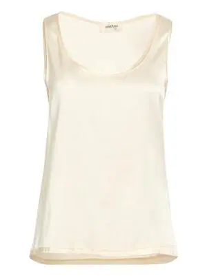 OTTOD'AME Silk Blend Top - White