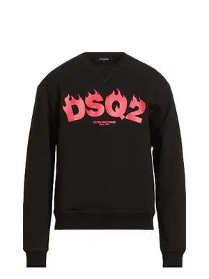 Dsquared2 Cotton French Terry Sweatshirt With Logo - Black