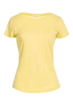STEFAN BRANDT Crewneck Cotton T-shirt - Yellow