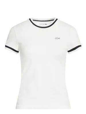 Lacoste Cotton-elastane Piqué T-shirt - White