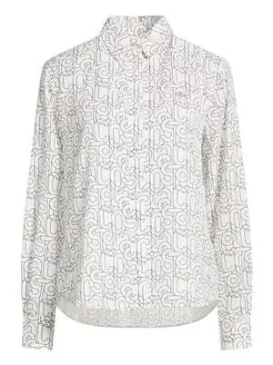 Lacoste Logo-print Satin Shirt - White