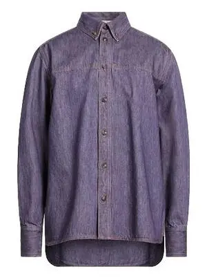 TRUSSARDI Denim Shirt Size Cotton - Purple