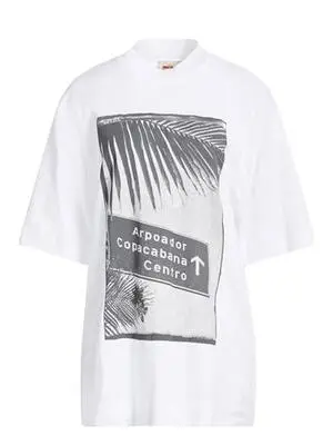 Farm Rio Carioca Postcard Over T-shirt - White