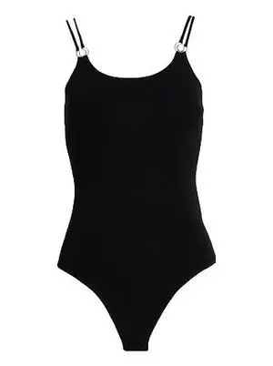 Sandro Bodysuit Viscose, Polyamide, And Elastane - Black