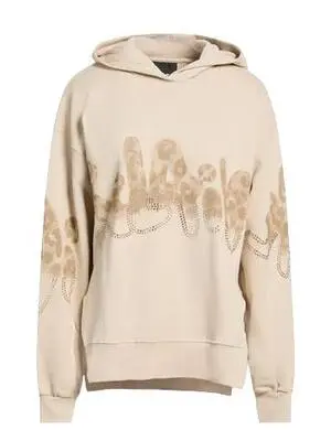 DISCLAIMER Hooded French Terry Sweatshirt - Beige