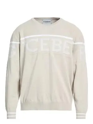 Iceberg Cotton Logo Sweater Grey
