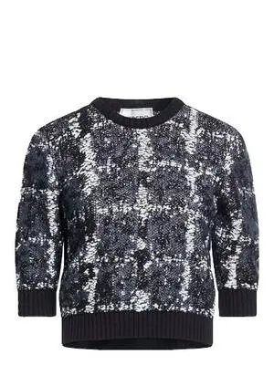Iceberg Sweater In Cotton, Linen And Polyamide - Black