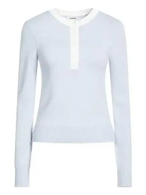 Sandro Wool And Cashmere Knit Sweater - Blue