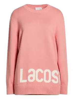 Lacoste Sweater In Cotton And Wool - Salmon Pink