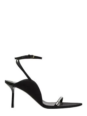 Victoria Beckham 75 Crystal-embellished Sandals - Black