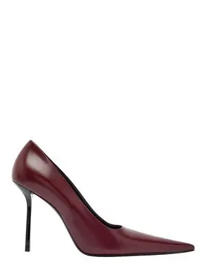 Victoria Beckham 100 Leather Pumps - Burgundy