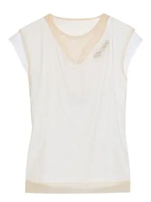Simone Rocha Layered Cotton T-shirt - White