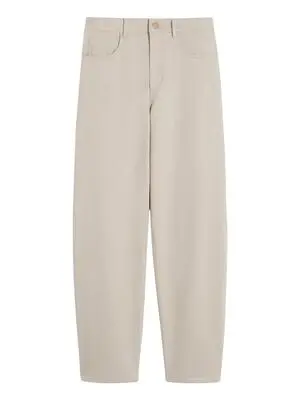 Max Mara Bull Barrel-leg Jeans - Beige