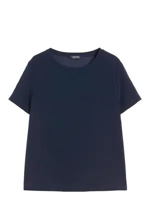 Max Mara Satin T-shirt - Blue
