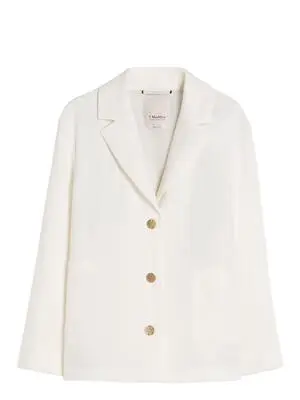 Max Mara Linen Carlotta Blazer - White