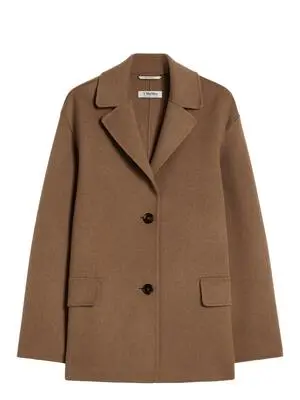 Max Mara Virgin Wool Single-breasted Coat - Beige