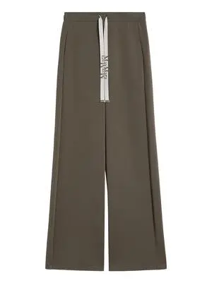 Max Mara Cotton-blend Straight Track Pants - Green