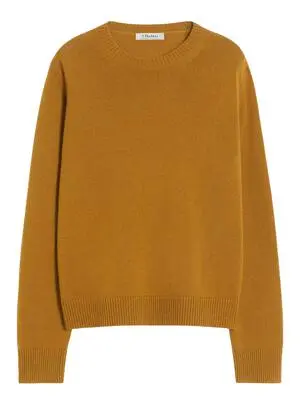 Max Mara Wool-cashmere Crewneck Pullover - Yellow