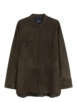 Max Mara Suede Overshirt - Green