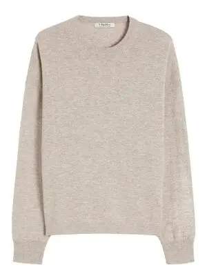 Max Mara Virgin Wool-Cashmere Sweater Beige