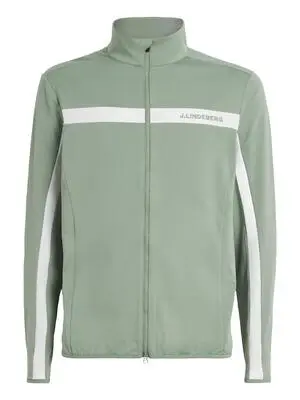 J. Lindeberg Jarvis Zip-up Mid Layer - Green