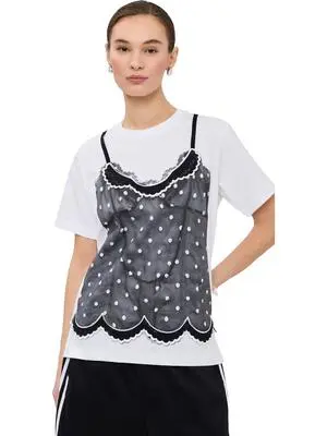 Marc Jacobs Cami Graphic Tee - White Multi