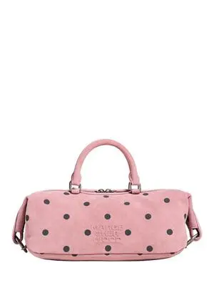 MARGESHERWOOD X Peanuts East West Dumpling Tote - Pink Printed Suede