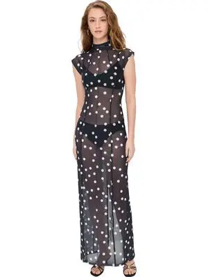 Lioness Redefined Maxi Dress - Noir Polka