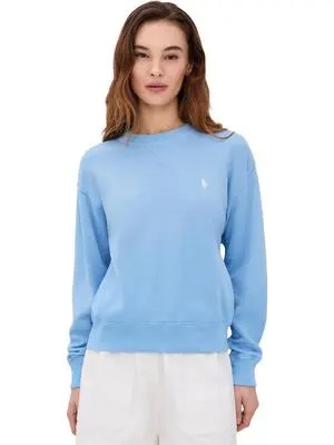 Polo Ralph Lauren Island Knit Long-sleeve Crewneck Sweatshirt - Chatham Blue
