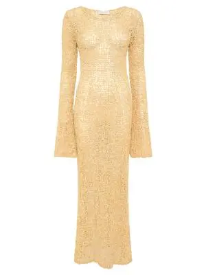Gabriela Hearst Elinea Knit Maxi Dress - Hay