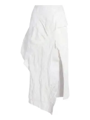 Proenza Schouler Hansly Ruffled Midi Skirt - White