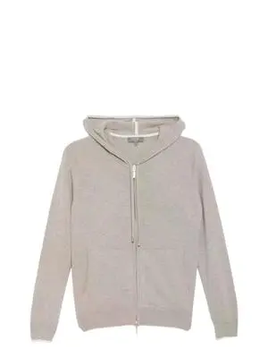 N.peal Hooded Zip Up Grey