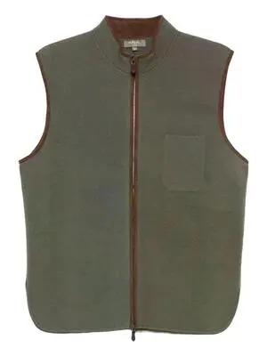 N.peal Shaftsbury Zipped Vest - Green